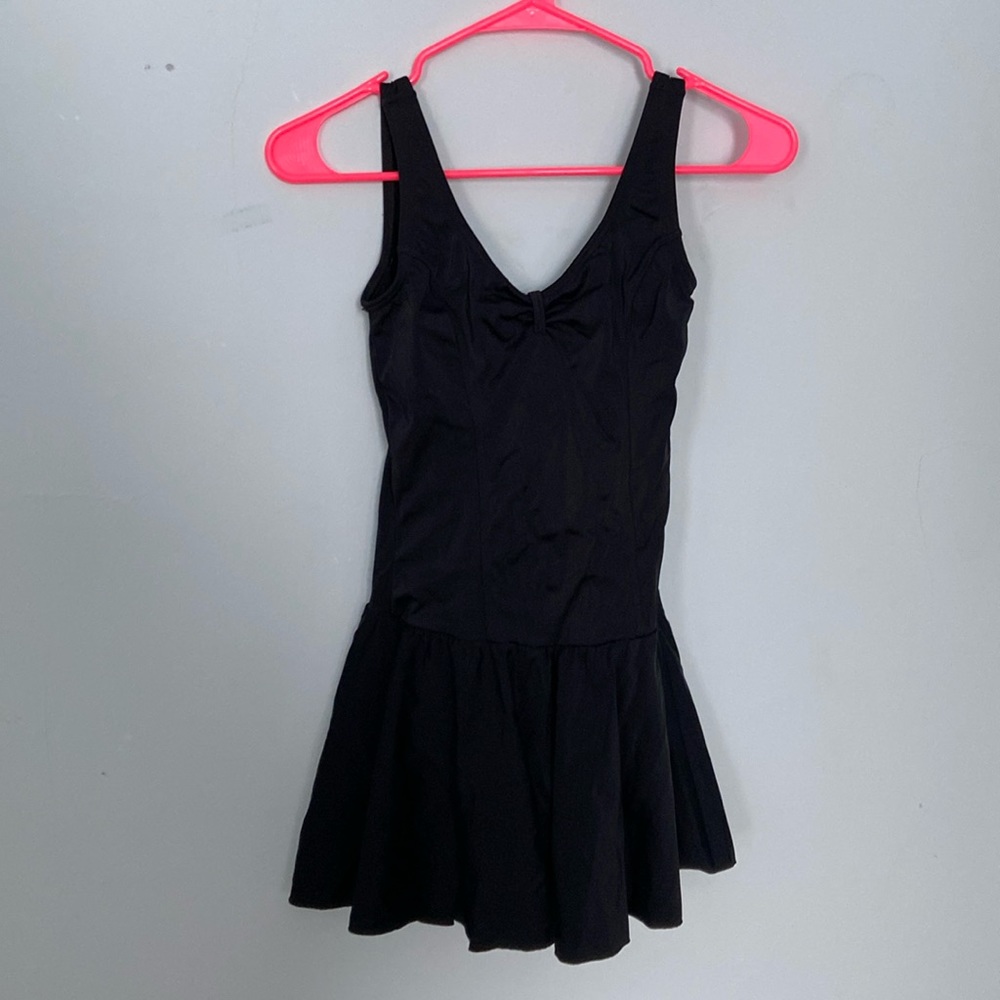 Black Body Wrappers Leotard Dress Bodysuit - Gem
